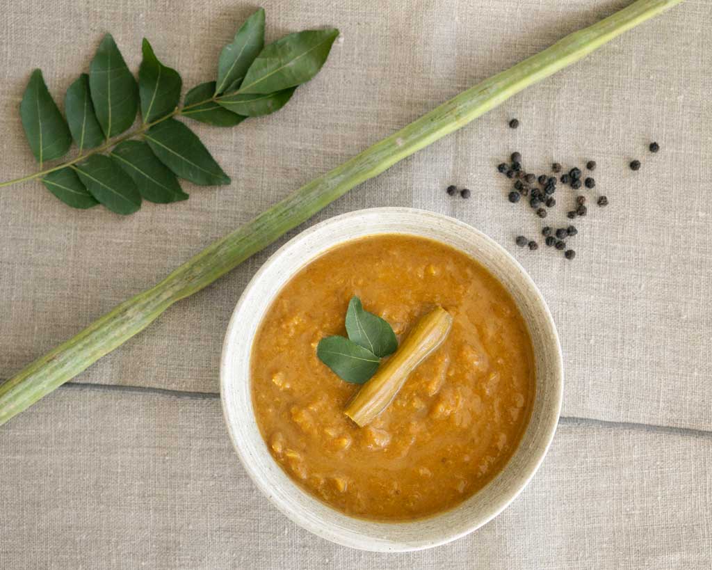 Murangakai Soup Drumstick Sāmbhar