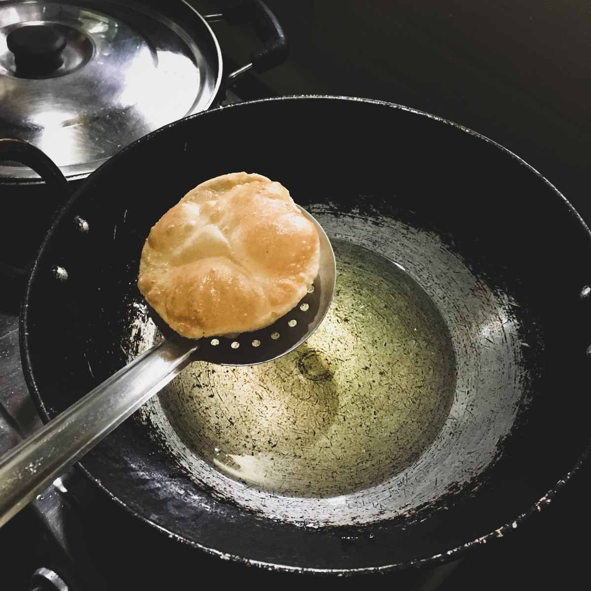 Puri – Deep-Fried Bread - Faces Places and Plates