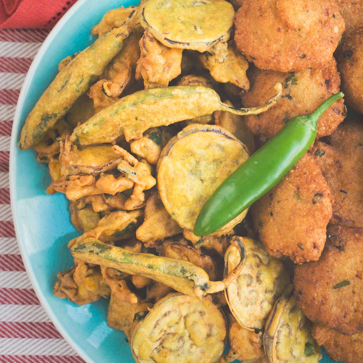 Green Chilli Fritters - Faces Places and Plates